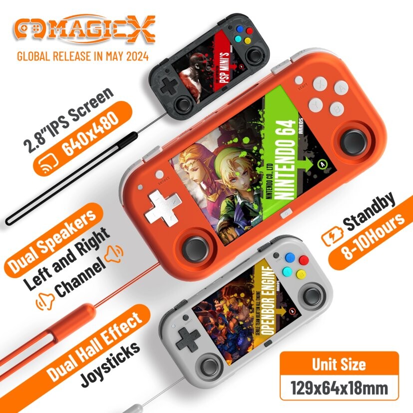 MagicX XU Mini M: Ujawniono nowy kieszonkowy handheld do gier retro z ...