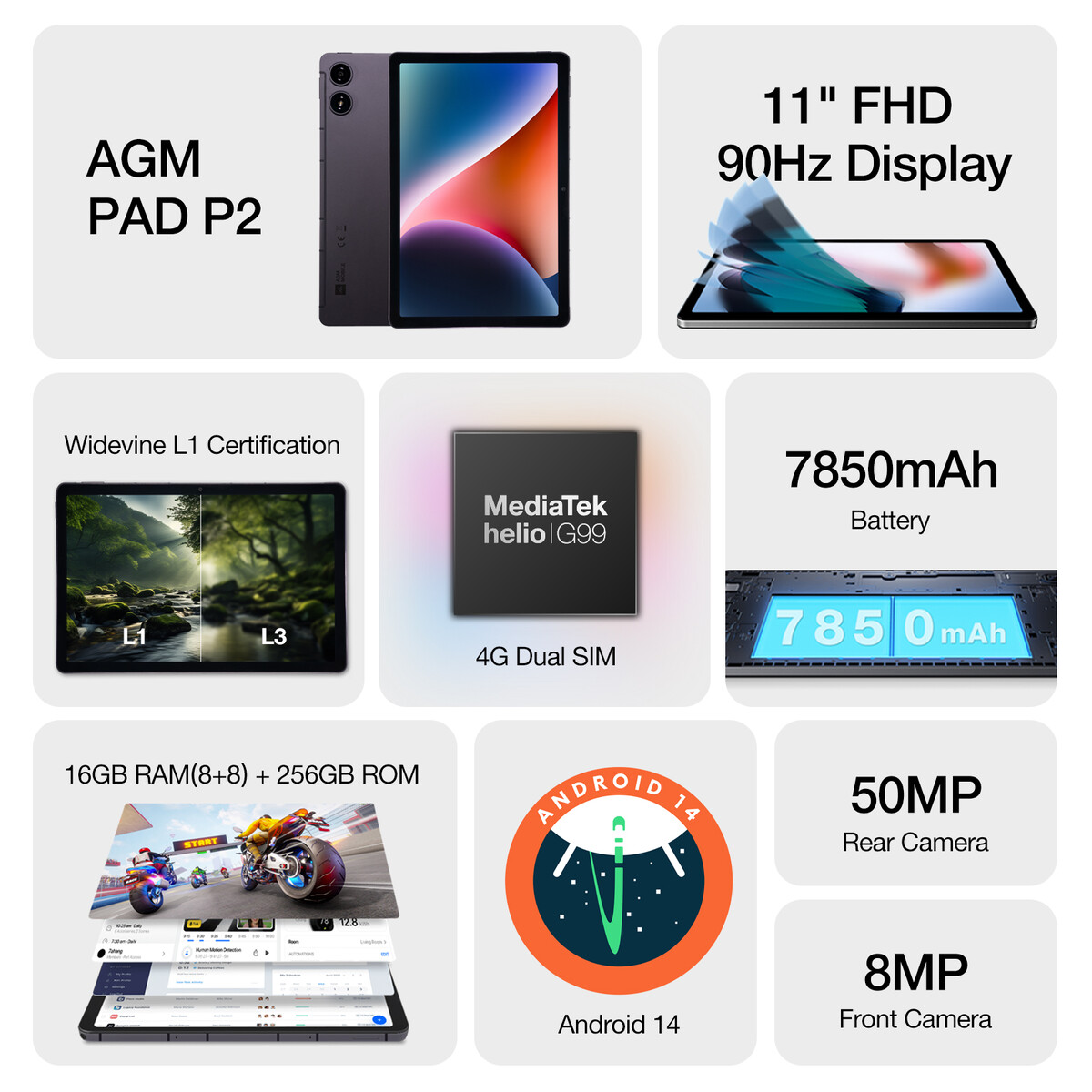 AGM Pad P2 debiutuje jako tablet z aparatem 50 MP z Android 14 ...